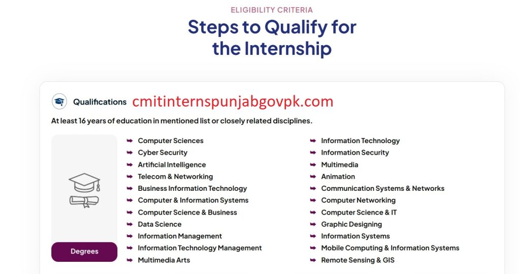 CM IT Internship Program 2025 Eligibility Criteria – Who Can Apply